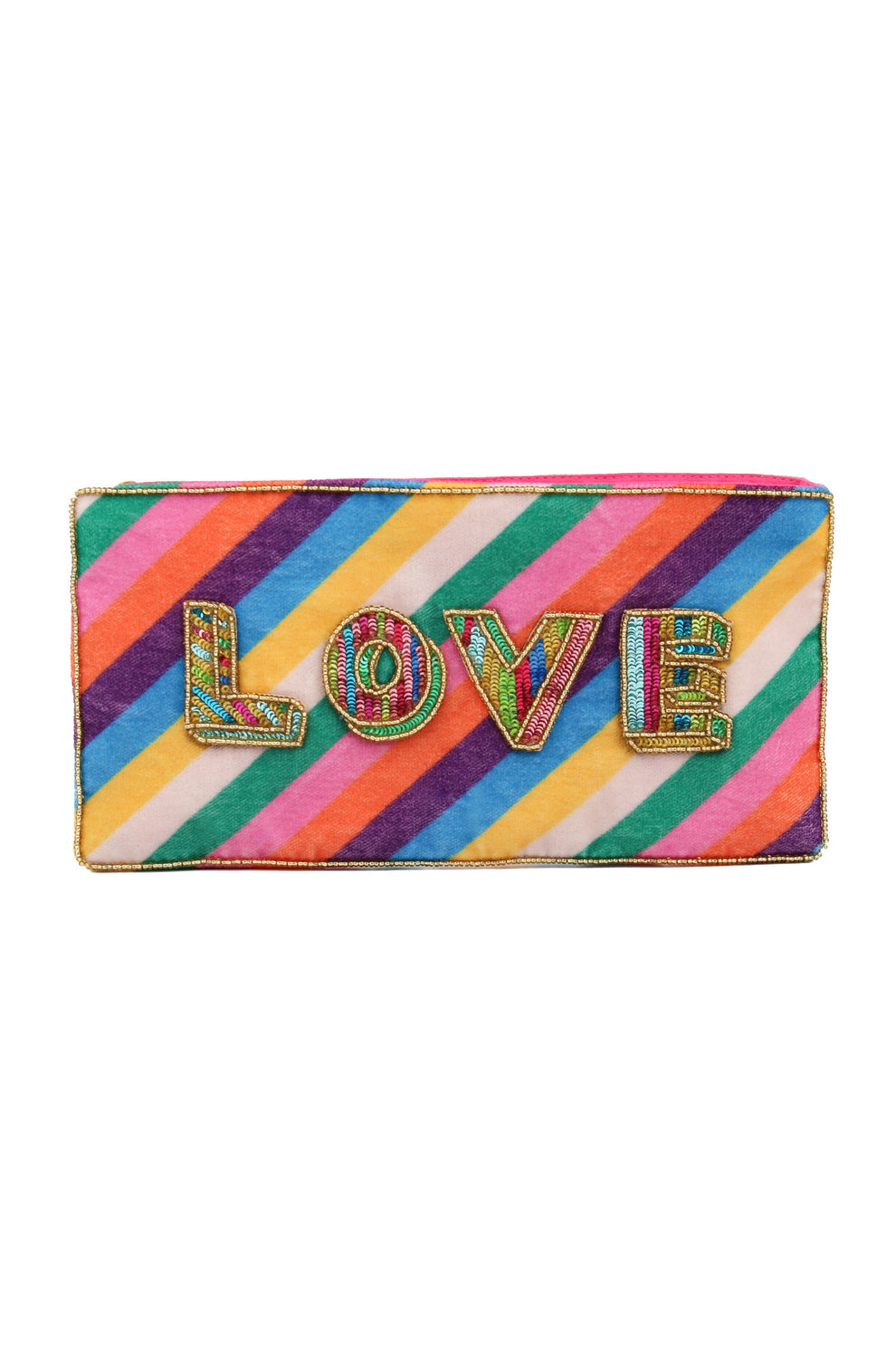 LOVE RAINBOW STRIPE MULTI USE POUCH – My Doris (Wholesale)