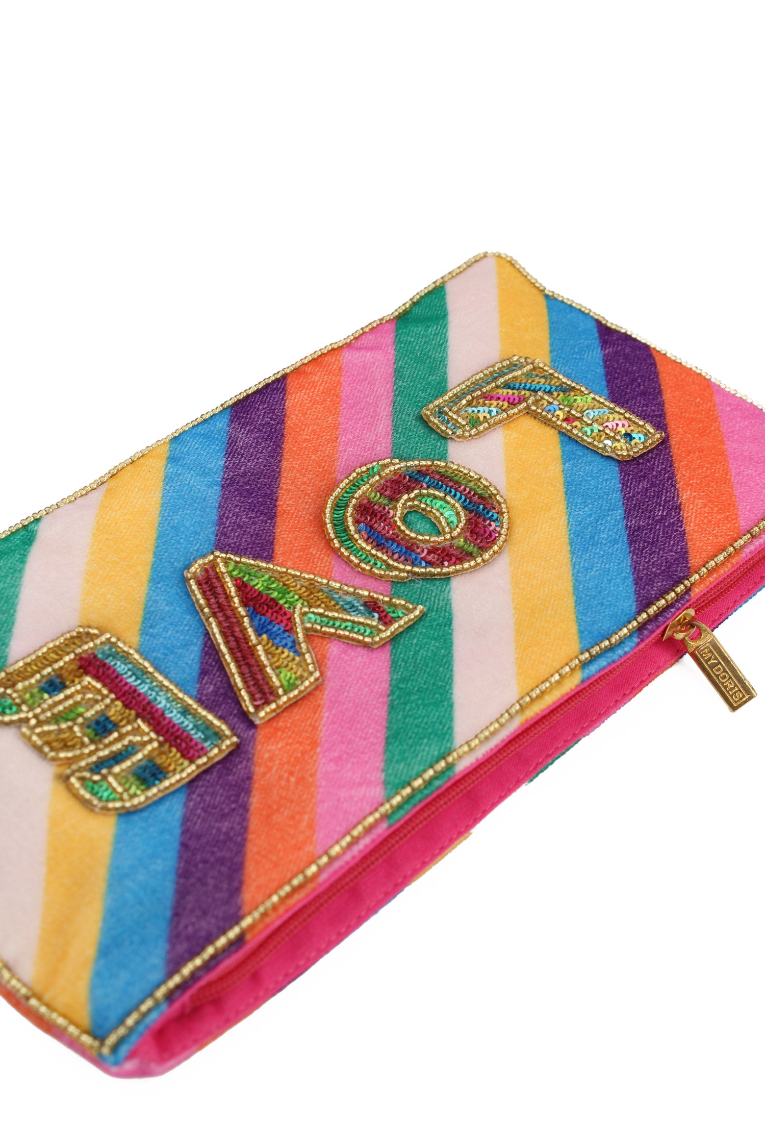 LOVE RAINBOW STRIPE MULTI USE POUCH – My Doris (Wholesale)